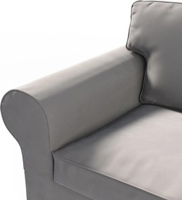 Potah na pohovku IKEA Ektorp 2-místná rozkládací  NOVÝ MODEL 2012 barva šedá látka lesklé, sametová