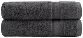 Prémiové ručníky SOLUND 2 ks antracitové 50x100 cm 600 g/m² 137156