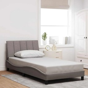 Rám postele bez matrace Hanko taupe 100 x 200 cm textil 3310374
