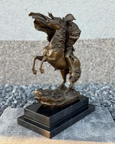 Bronzová socha - Napoleon na koni figurka vojevůdce