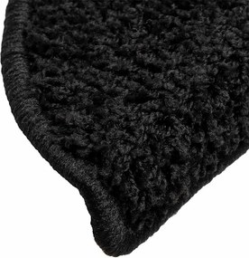 Schodové rohože 30 ks 56 x 17 x 3 cm černé, půlkulaté 3365800