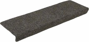 Schodové rohože samolepicí 30 ks 65 x 21 x 4 cm antracitové s obdélníkovým okrajem 3365699