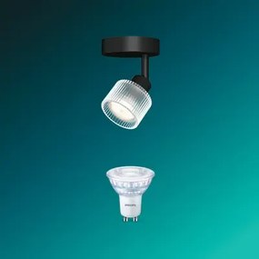 Philips Horen černá / Bodové svítidlo / GU10 / 5W / 220-240V / IP20