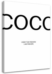 Gario Obraz na plátně Coco Chanel citát Rozměry: 40 x 60 cm