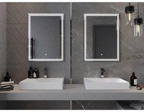 Mexen Taco, LED koupelnové zrcadlo s podsvícením 60x80 cm, 6000K, ochrana proti zamlžování, 9805-060-080-611-00