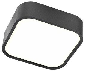 Redo 01-2497 koupelnové stropní LED svítidlo Screen IP černé, 14W, 3000K, 23cm