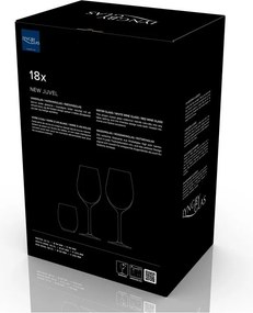 Křišťálové skleničky v sadě 18 ks na víno Juval – Lyngby Glas