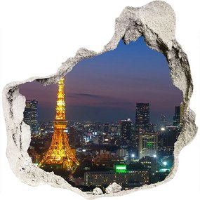 Wallmuralia Fototapeta díra na zeď 3D Věž v Tokio 75x75 cm