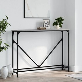 vidaXL Konzolový stolek 102 x 22,5 x 75 cm kompozitní dřevo [834133] Barva: kouřový dub