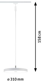 Paulmann 96797 Hildor, závěsné svítidlo pro Urail system, 1x15W LED 4000K, tříkrokové stmívání, bílá, průměr 31cm