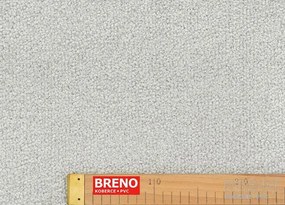 Breno Metrážový koberec GROOVE 900 světle šedý, šíře 400 cm, Šedá