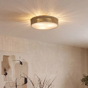 Japandi stropní svítidlo přírodní s stínidlem 46cm 3-světla - Luz