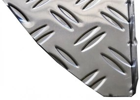 Hamat Nášlapy na schody Hliníkový Steeltred - venkovní i vnitřní - 18x60 půlkruh (rozměr včetně ohybu)