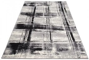 Kusový koberec CHEAP F442C Pruhy bílý šedý Rozměr: 160x220 cm