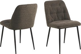 Jídelní set Wicklow šedý/tmavě hnědý