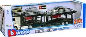 Bburago STREET FIRE Kamion s návěsem Multicar Carrier M-B Actros + VW