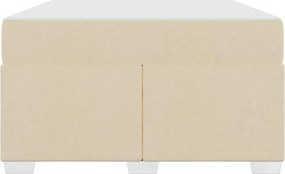 Rám postele s matrací Krémová 120 x 200 cm textil 3399185