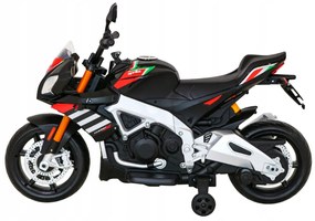 Dětská elektrická motorka Aprilia Tuono V4 Černá