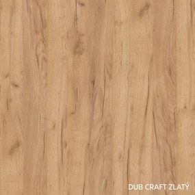 Pracovní deska, K003, tloušťka 3,8 cm, dub craft zlatý