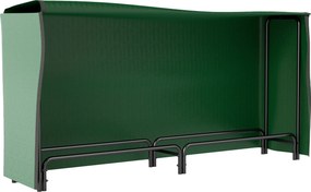 Stojan na palivové dřevo Outsunny 200x36x99 cm nastavitelný s vodoodpudivým krytem na palivové dřevo na zahradě a terase z kovu Černá | Aosom.de