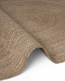 Hanse Home, Kusový koberec Jute Braided 106006 Grey Brown ovál, 160x230 ovál, hnědá, chodba / předsíň