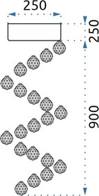 Toolight - Stropní svítidlo APP779-3C, chromová, OSW-05031