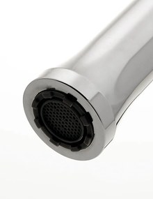 Sapho Sapho, SILI stojánková dřezová baterie, flexibilní ramínko, černá/chrom, SR481