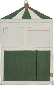 Zelený/krémový látkový závěsný organizér 40x1x60 cm Circus – OYOY Mini