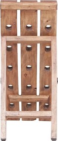 Stojan na víno na 15 lahví 26x50x70 cm masivní mahagonové dřevo 283900