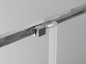 Mexen Exo-S Duo čtvercový sprchový kout s posuvnými dveřmi 90 x 90 cm, transparentní, chrom - 8111-090-090-01-00