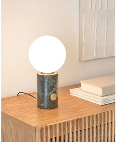 Zelená stolní lampa se skleněným stínidlem (výška 29 cm) Lonela – Kave Home