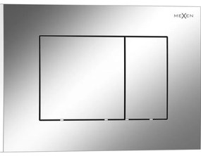 Mexen Tex 02, splachovací tlačítko, lesklý chrom, 6102-03