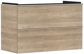 Hansgrohe Xelu Q - Umyvadlová skříňka, 63x98x50 cm, 2 zásuvky, přírodní dub/chrom 54033000