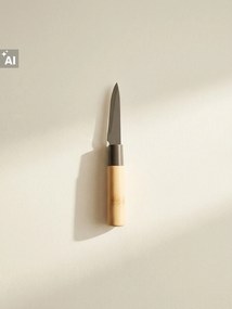 Sinsay - Kuchyňský nůž s bambusovou rukojetí - béžová