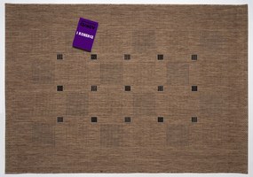 Devos koberce Kusový koberec FLOORLUX Coffee/Black 20079 – na ven i na doma - 80x150 cm