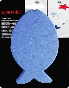 Dětské protiskluzové podložky v sadě 5 ks do vany 16x10,5 cm Globefish – Spirella