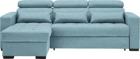XXXLutz ROHOVÁ SEDAČKA, textil, modrá Carryhome - Sedací soupravy - 000812006305