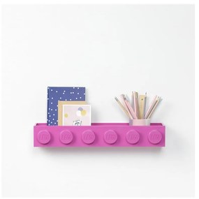 Dětská růžová nástěnná polička LEGO® Sleek