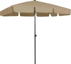 vidaXL Plážový slunečník 200 x 125 cm [314727] Barva: taupe