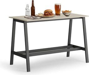 Vysoký barový stůl, 1600 x 800 mm, bříza