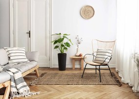 PLASTOVÝ KVĚTINÁČ URBANIKA ECO 57X29,5 CM ČERNÁ