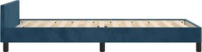 Rám postele bez matrace tmavě modrý 90x190 cm samet 3125609