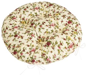Bellatex Sedák Adéla prošívaný kulatý průměr 40 cm Růžička