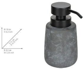 Šedý keramický dávkovač mýdla 400 ml Sacile – Wenko