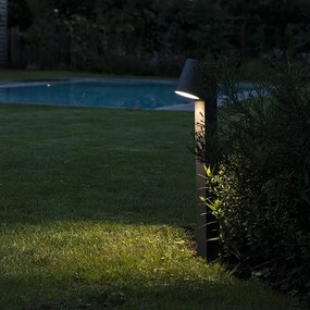 Moderní venkovní stojací lampa antracitová vč. LED - Uma