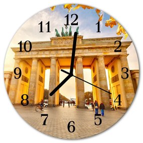 Nástenné skleněné hodiny Berlín