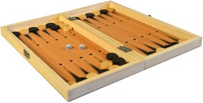 _Ostatní 1_ DŘEVO Hra Šachy Dáma Backgammon 30x30cm 3v1 *SPOLEČENSKÉ HRY* 03963