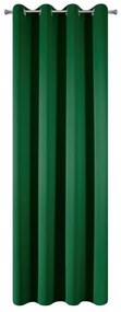 Dekorační závěs s kroužky "BLACKOUT" zatemňující SIERRA 135x250 cm, tmavě zelená, (cena za 1 kus) MyBestHome