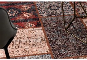 koberec ANTIKA ancient rust, moderní patchwork, řecký omyvatelný te velikost 160x220 cm | krásné koberce cz