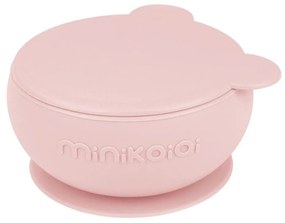 MINIKOIOI Miska silikonová s přísavkou Pink